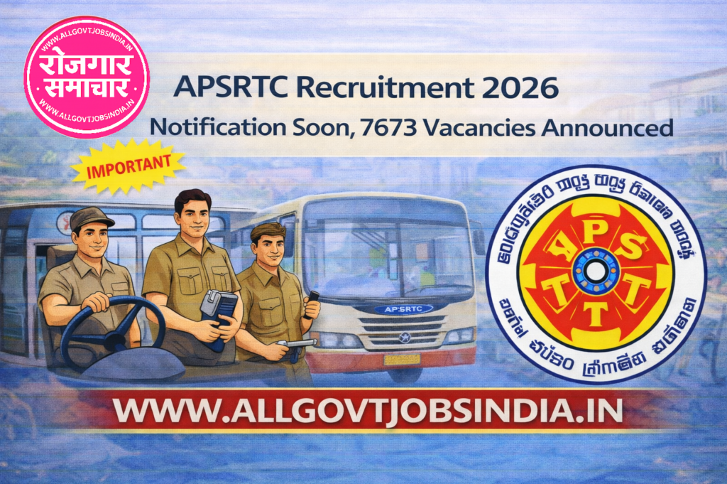 APSRTC Recruitment 2026: 7673 Driver, Conductor Vacancies Soon