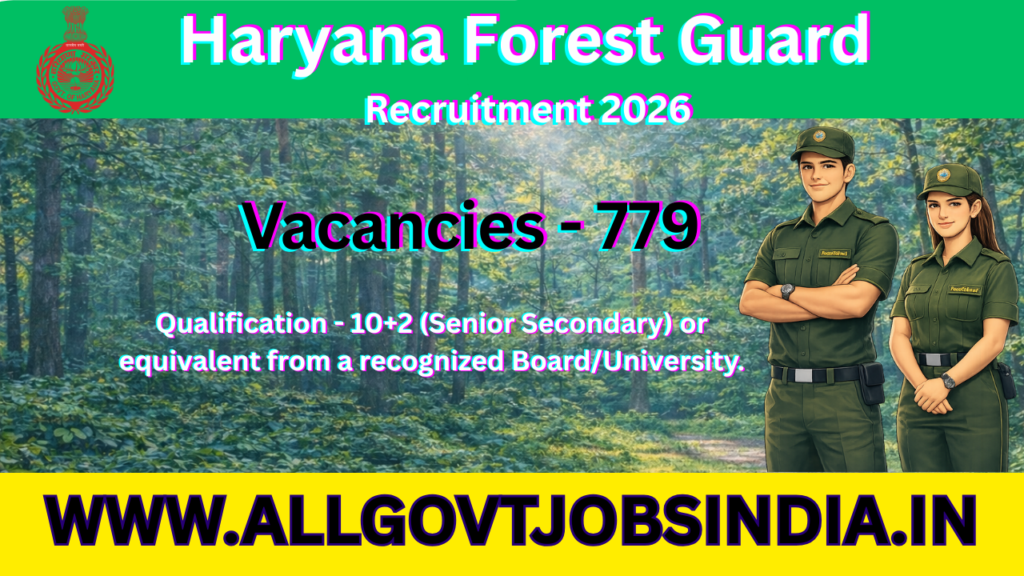 Haryana Forest Guard Recruitment 2026 Apply Online for 779 Posts | HSSC ...