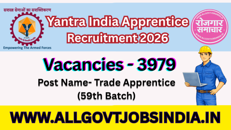 Yantra India Apprentice Recruitment 2026 Apply Online for 3979 Posts